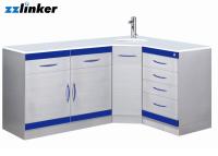 China Marble Top Dental Cabinet 1000-1200x500x850mm Stainless Steel Mobile Cart for sale