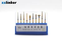 China 10 Sizes Dental Burs For Crown Preparation Gold Plated With FDA Certificate for sale