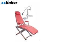 China Portable Dental Chair Unit with Spittoon LED Light and Tray 30kg Foldable for sale