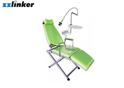 China Portable Dental Chair Unit with Spittoon LED Light and Tray 30kg Foldable for sale