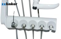 China 4 Holes Ceramic Spittoon Dental Chair Unit 860mm Height LED Sensor Lamp for sale