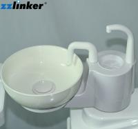 China 4 Holes Ceramic Spittoon Dental Chair Unit 860mm Height LED Sensor Lamp for sale