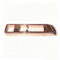 China Rose Gold Plated Sauna Door Lock Cover High Temperature Resistant Moisture Proof Decorative Hardware for sale
