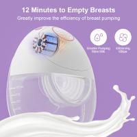 China Newly Released Electric Wearable Breast Pump with Exclusive Patent Check Valve and Super Large Silicone Breast Shield for sale