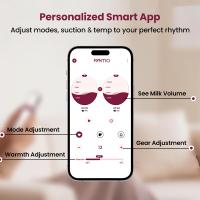 China Pink Wearable Smart Breast Pump Customisable Leakproof For Infant Feeding for sale