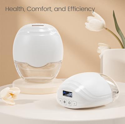 China Food Grade Silicone Milk Wearable Breast Pump Machine Independent Storing Cup for sale