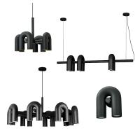 China Black Modern Minimalist LED Pendant Lights Lustres Salon Home Hanging Lamps (WH-AP-362) for sale