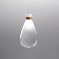 China Nordic Modern Creative Glass Gloss Wishing Bottle Chandelier Simple Bedroom Bedside Bar Restaurant Lamp(WH-GP-112) for sale