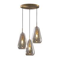 China Retro Modern 1/3/6 Heads Brass Pendant Lamps Nordic Creative Glass Pendant Light(WH-GP-120) for sale