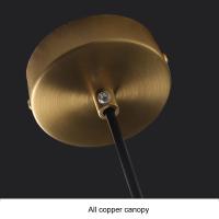 China Retro Modern 1/3/6 Heads Brass Pendant Lamps Nordic Creative Glass Pendant Light(WH-GP-120) for sale