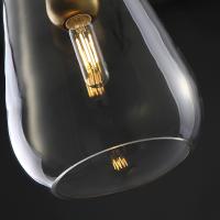 China Retro Modern 1/3/6 Heads Brass Pendant Lamps Nordic Creative Glass Pendant Light(WH-GP-120) for sale