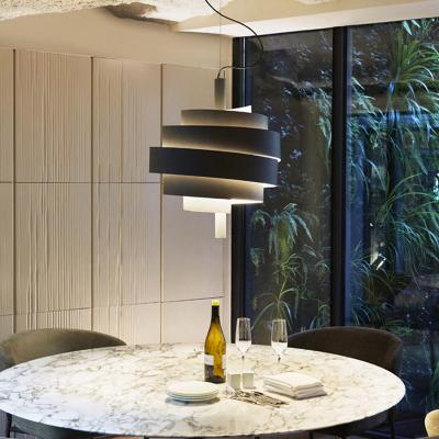 China Nordic Spiral Pendant Light Creative Design for Dining Room Bedroom Led Piola Pendant Lamp（WH-AP-399） for sale