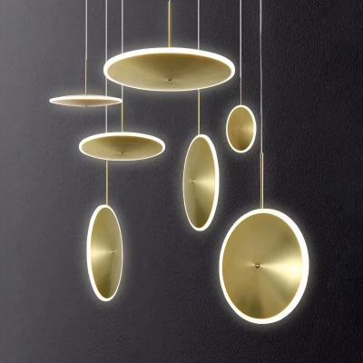 China Nordic gold round pendant lamp luxury clothing simple art  bedside restaurant Patera Pendant Lamp（WH-AP-401） for sale