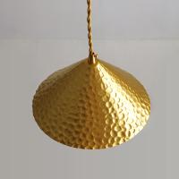 China Nordic Copper Pendent Light Bar Bedside Lamp Living Room Kitchen Hammered Copper Pendant Light（WH-AP-402） for sale