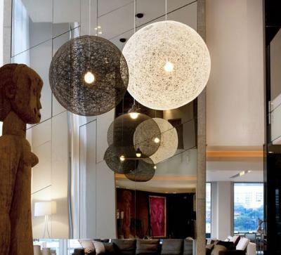 China Modern Hand woven Creative Rattan Pendant Lamp for Restaurant Bar Cafe Random Pendant Light（WH-AP-408） for sale