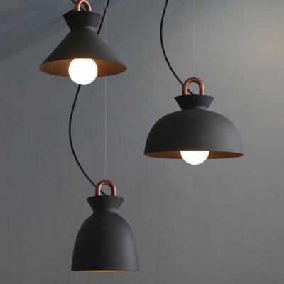 China Nordic Modern Iron Pendant Lights Industrial Loft Indoor Living Room Coil Ceiling Pendant Light（WH-AP-405） for sale