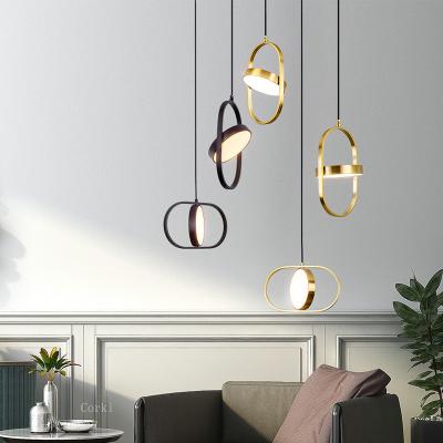 China Moder Black Gold Pendant Light Dining Room Bedroom Kitchen KUU Pendant Light（WH-AP-425） for sale