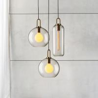 China Postmodern Ball Pendant Lights Luxury Restaurant Bar Bedroom Bedside Glass Pendant Light（WH-AP-436） for sale