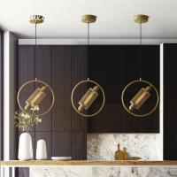 China Nordic Round Ring Pendant Light Restaurant Bar Cafe Creative Iron NET Postmoderng Pendent Lamp（WH-AP-441） for sale