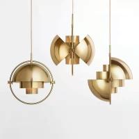 China Metal Pendant Light Post Modern Electroplating Stretchable Bedroom Coffee Multi-Lite Pendant Light（WH-AP-452） for sale
