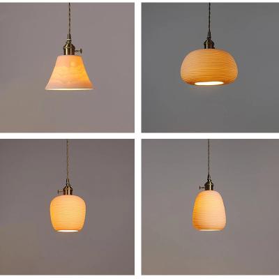 China Modern Handmade Ceramic Pendant Lights Living Room Bedside Mountain Shadow Pendant Lamp（WH-AP-454） for sale