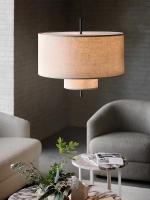 China Led Modern Home Living Room Linen Pendant Lights Bedroom Bar Margin pendant Lamp（WH-AP-457） for sale