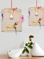 China Morden Colorful Bird Cage Pendant Light Kitchen Bedroom Living Room Grande Voliere Pendant Lamp（WH-AP-474） for sale