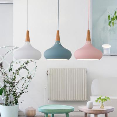 China Modern wood aluminum pendant lights dining room kitchen aisle bedhead Orient pendant Lamp（WH-AP-465） for sale