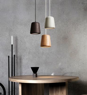China Nordic Small Chandelier Spotlight Wooden Bedroom bedsideDining Room Works Material Pendant Lamp（WH-AP-479） for sale