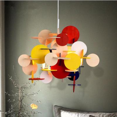 China Nordic plastic DIY multi color Pendant Light Bedroom Living room Kids room Bau Pendant Lamp（WH-AP-480） for sale