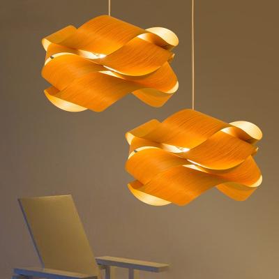 China Classical Wooden Pendant Lights Southeast Asian Restaurant Decoration Kitchen L ZF Swirl Pendant Lamp（WH-AP-481） for sale