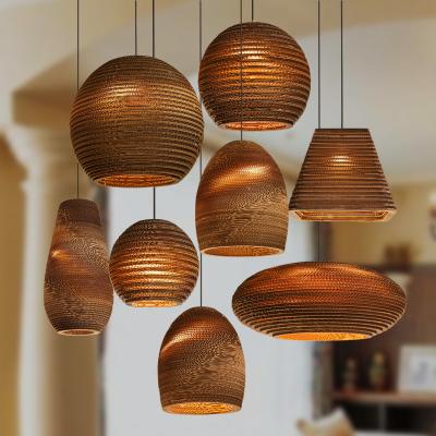 China Paper honeycomb pendant lights cardboard living room restaurant cafe Moon24 pendant Lamp（WH-AP-469） for sale