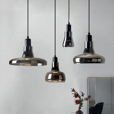 China Modern Smoky Glass Pendant Lights Kitchen Cafe Bar Dining Room Home Shadows Pendant Lamp(WH-GP-157) for sale