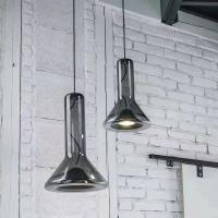 China Modern Minimalist Glass Horn Pendant Lamp Bar Restauran Cafe Whistle Medium Pendant Lamp(WH-GP-164) for sale