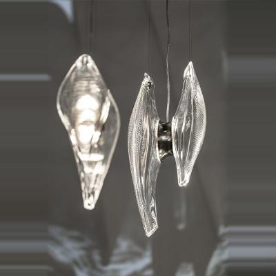 China Postmodern Minimalist Art Glass Pendant Lamp Bar Bedroom Cafe Duna Pendant Lamp(WH-GP-141) for sale