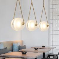China Nordic glass ball pendant light Loft Decor Minimalist Restaurant Synapse Pendant Lamp(WH-GP-142) for sale