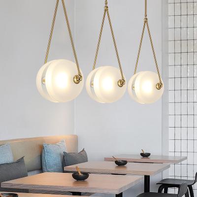 China Nordic glass ball pendant light Loft Decor Minimalist Restaurant Synapse Pendant Lamp(WH-GP-142) for sale