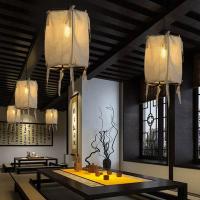 China Japan Style Pendant Lights Linen Hanglamp For Dining Room Bedroom Ay Illuminate Z5 Pendant Lamp（WH-AP-491） for sale