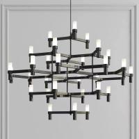 China Modern Luxury Lustre Metal Lighting Stairs Deco Indoor Living Room Study Crown Minor Chandelier (WH-MI-325) for sale