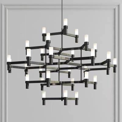 China Modern Luxury Lustre Metal Lighting Stairs Deco Indoor Living Room Study Crown Minor Chandelier (WH-MI-325) for sale