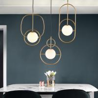China Modern Round Glass Ball Chandelier for Living Room Bedroom Cafe Lilac Loop Chandelier(WH-MI-331) for sale