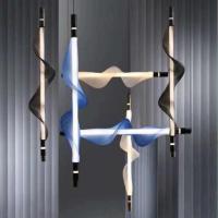 China Modern Designer Long Chandelier For Dinning room Nordic Home Decor Vapour Chandelier(WH-MI-335) for sale