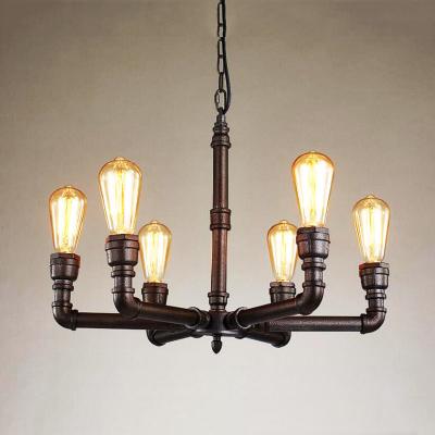 China Retro Vintage Chandelier Lighting Living Room Dining Room Coffee Shop Bar Cafe Creative Industrial Lamp(WH-CI-154） for sale
