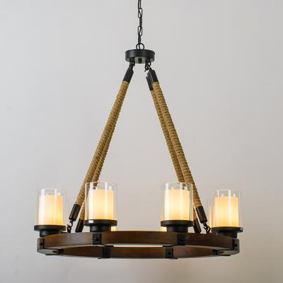 China Retro Vintage Rope Pendant Light Lamp Loft Creative Personality Industrial Lamp(WH-CI-158) for sale