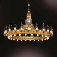 China Customization project Masjid islamic chandelier large luxury gold mosque lighting(WH-DC-51) for sale