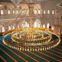 China Custom made design mosque Islam copper crystal lighting islamic chandelier(WH-DC-53) for sale
