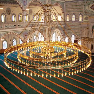 China Custom made design mosque Islam copper crystal lighting islamic chandelier(WH-DC-53) for sale