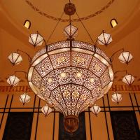 China Guzhen Lighting Hotel Large Lobby Moroccan Islam Crystal Lighting Islamic Chandelier(WH-DC-54) for sale