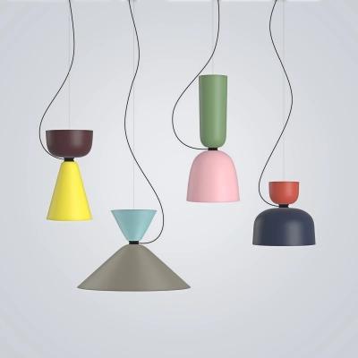 China Modern Pendant Light Colored Aluminum Hanglamp Suspension lamp(WH-AP-499) for sale