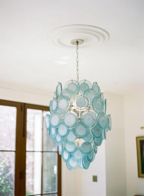 China Retro glass chandelier simple modern bedroom living room dining room Diva Aqua Chandelier(WH-MI-353) for sale